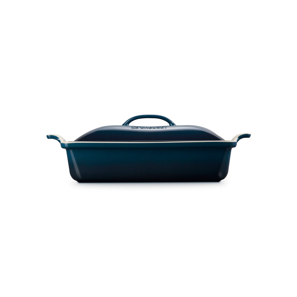 Le Creuset Heritage Rectangular Dish with Lid Nuit 33cm (3.8L) | Minimax