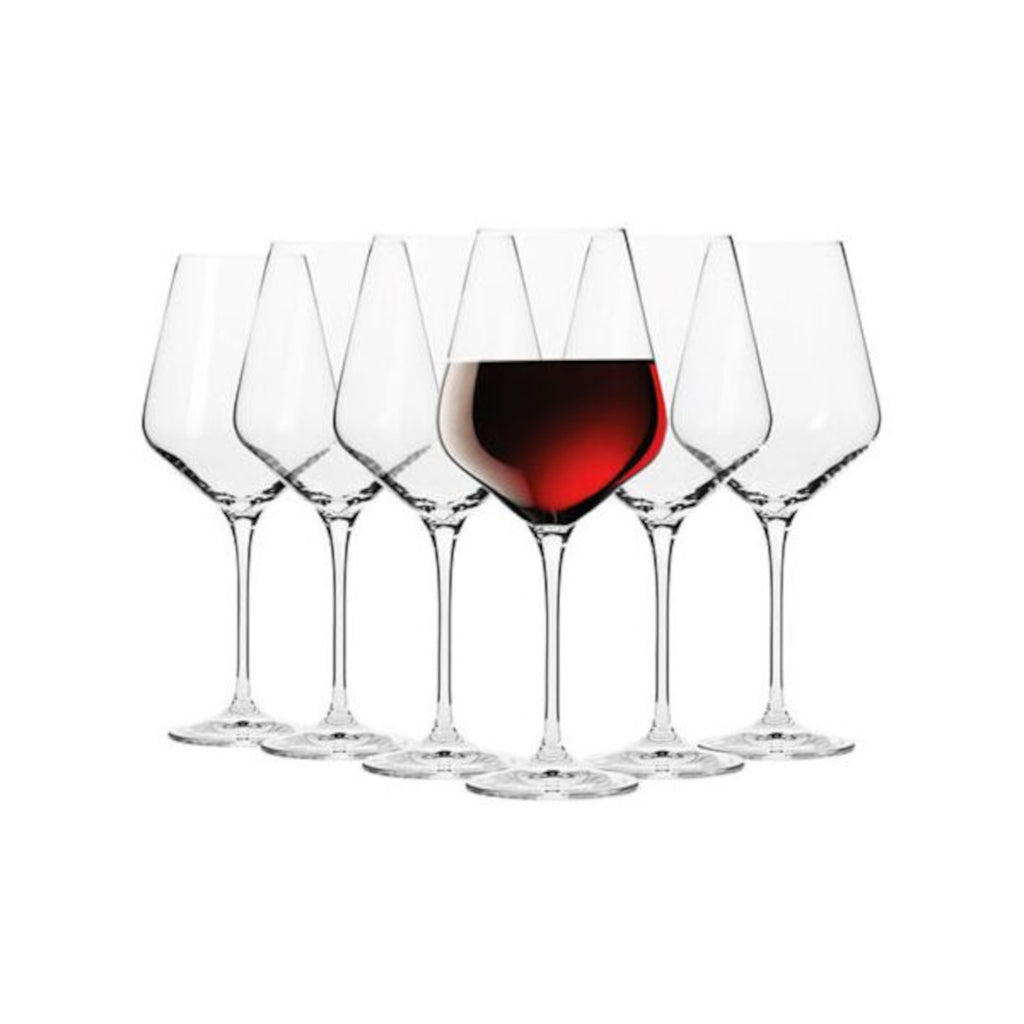 Krosno Avant Garde Red Wine Glasses 490ml (Set of 6) | Minimax