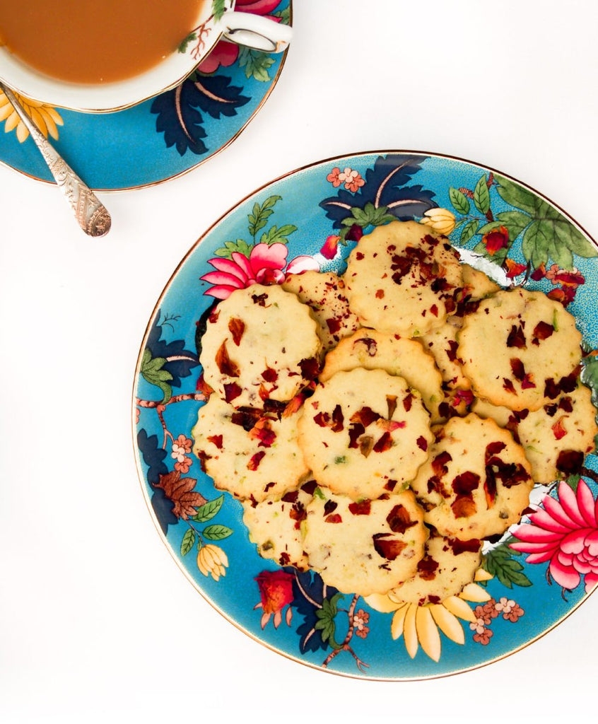 Pistachio & Rose Shortbread Biscuits | Minimax