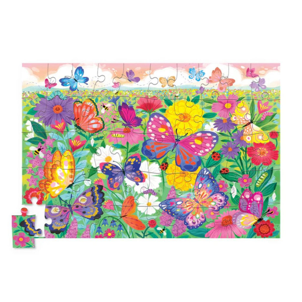 Crocodile Creek Holographic Puzzle 50 Piece - Butterflies | Minimax