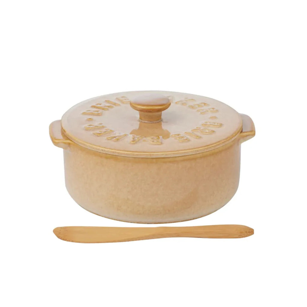Assemble Loire Ceramic Brie Baker Natural 13.5x 16x 7.5cm | Minimax