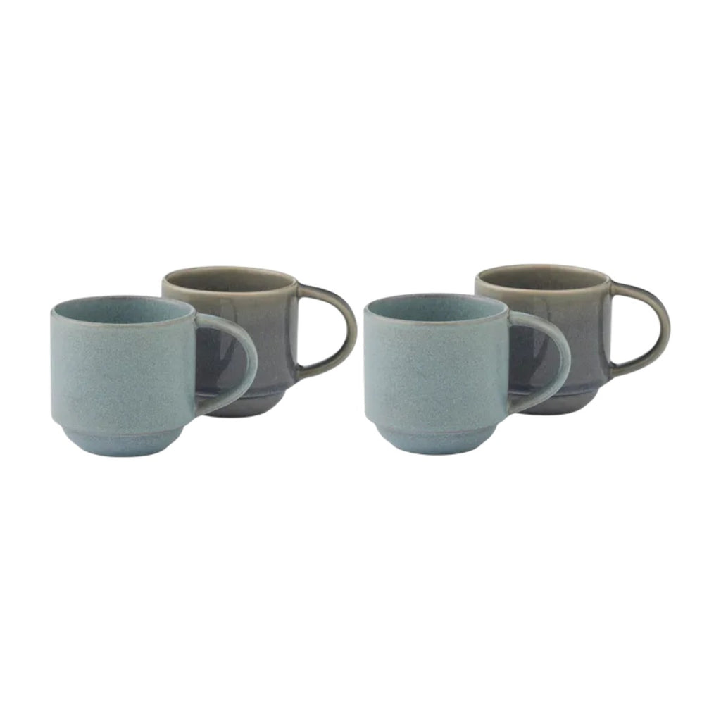 Assemble Calice Ceramic Mug Denim 9×9cm (Set of 4) | Minimax