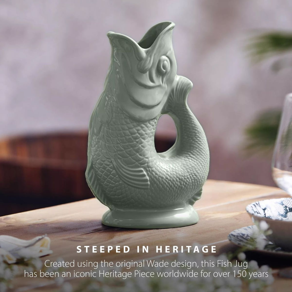 Wade Pottery Fish Jug Sage Green 1.2L | Minimax