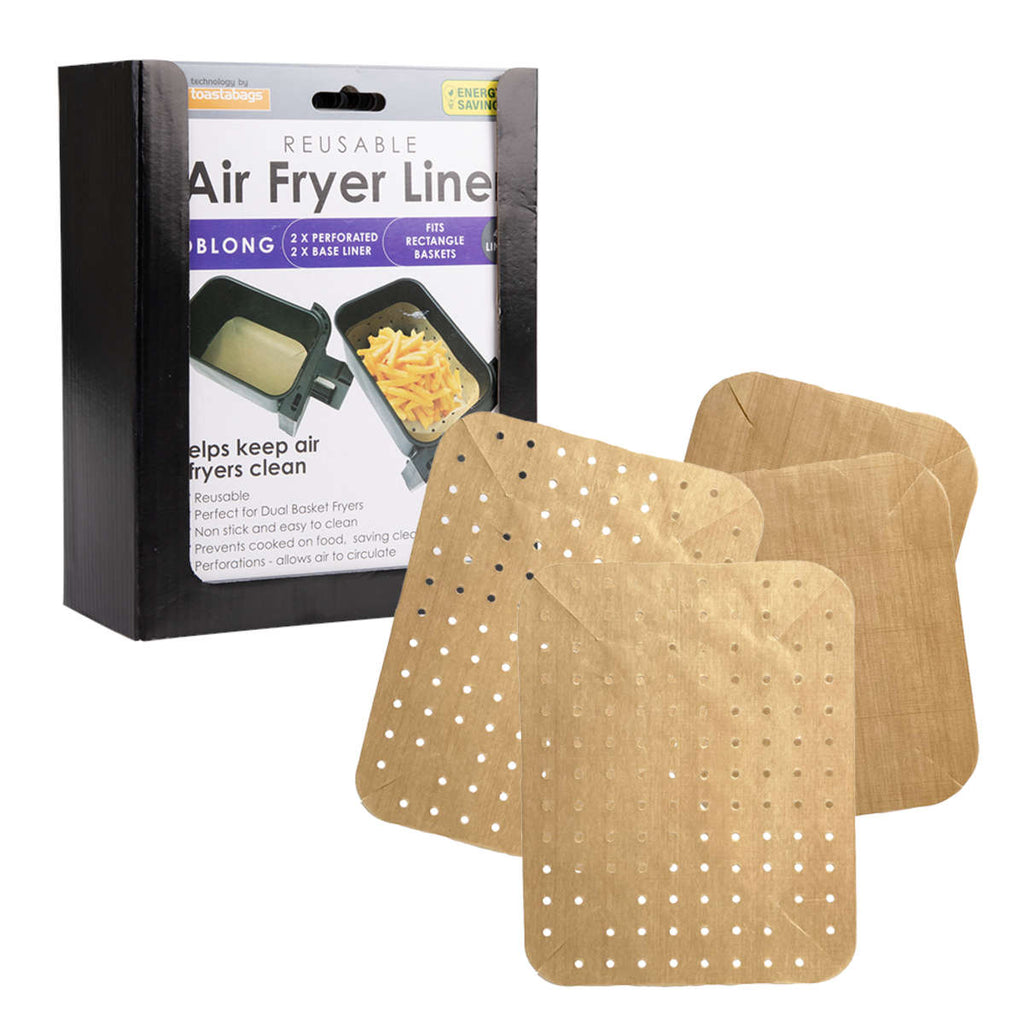 Toastabags Reusable Air Fryer Liners Oblong Set of 4 | Minimax