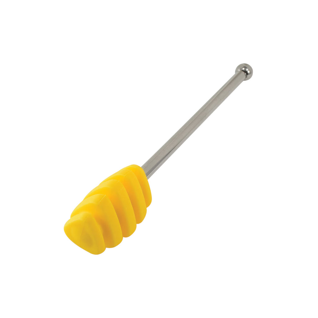 R&M Silicone Honey Dipper with Stainless Steel Handle Yellow | Minimax