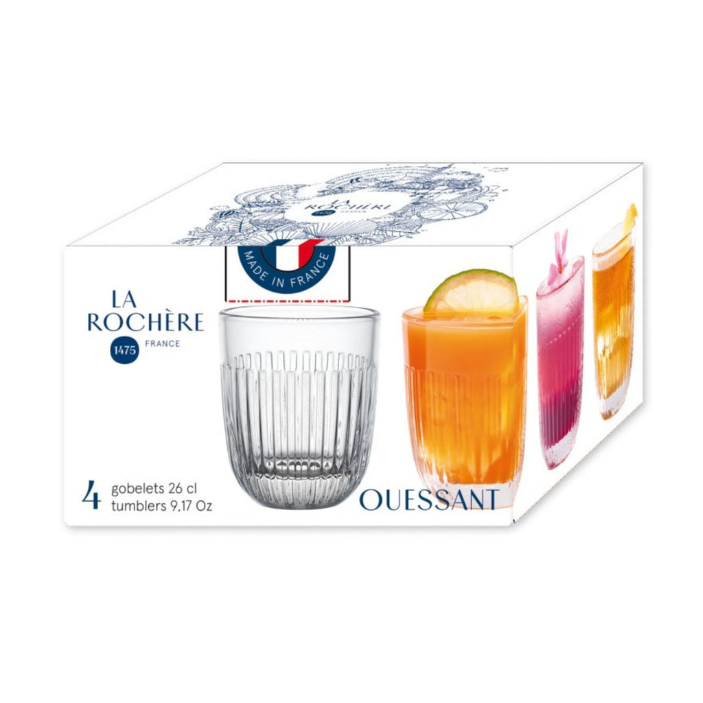 La Rochere Ouessant Tumbler Clear 240ml (Set of 4) | Minimax