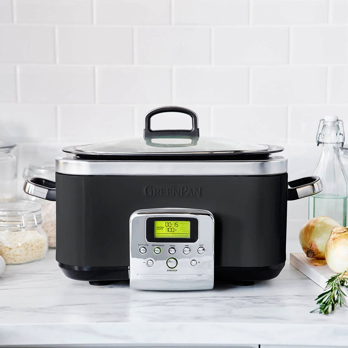 GreenPan Elite Slow Cooker Black 6L | Minimax