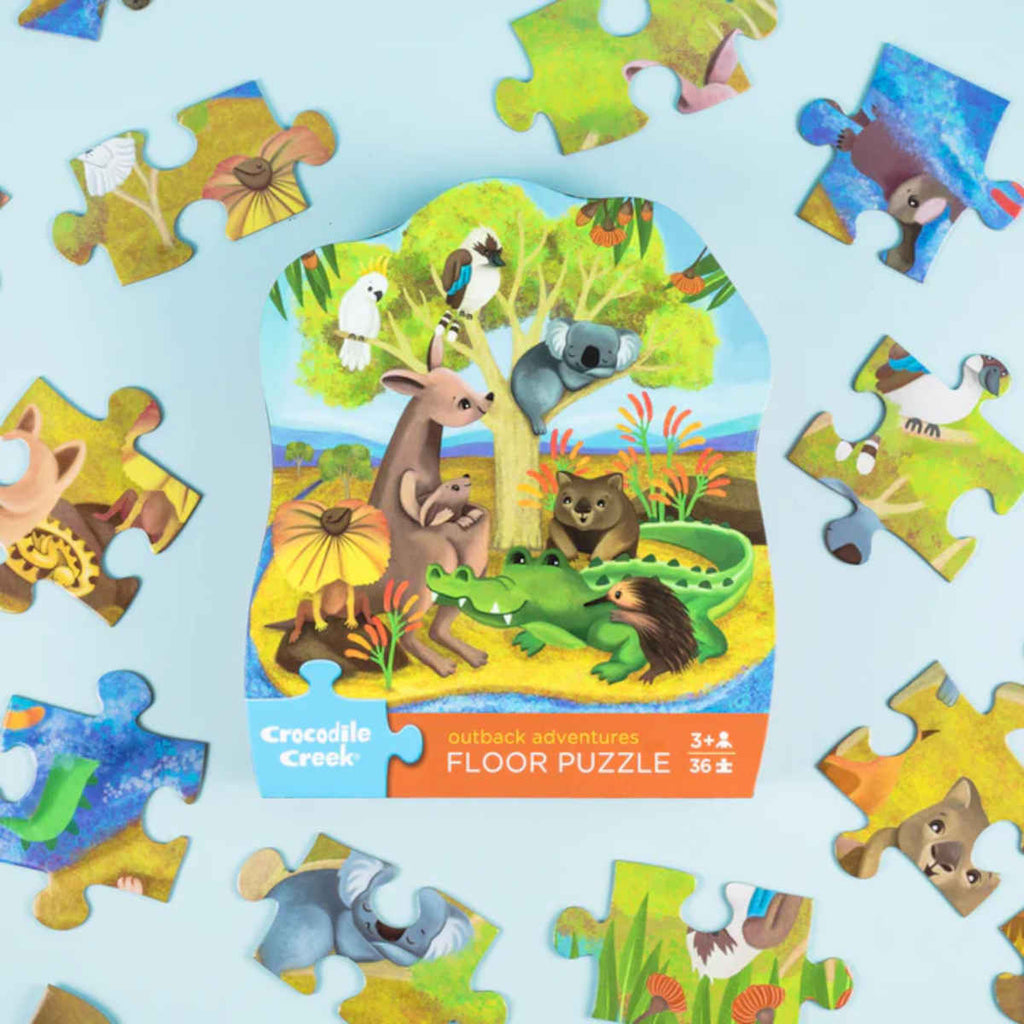 Crocodile Creek Outback Adventures Classic Floor Puzzle 36 Piece | Minimax