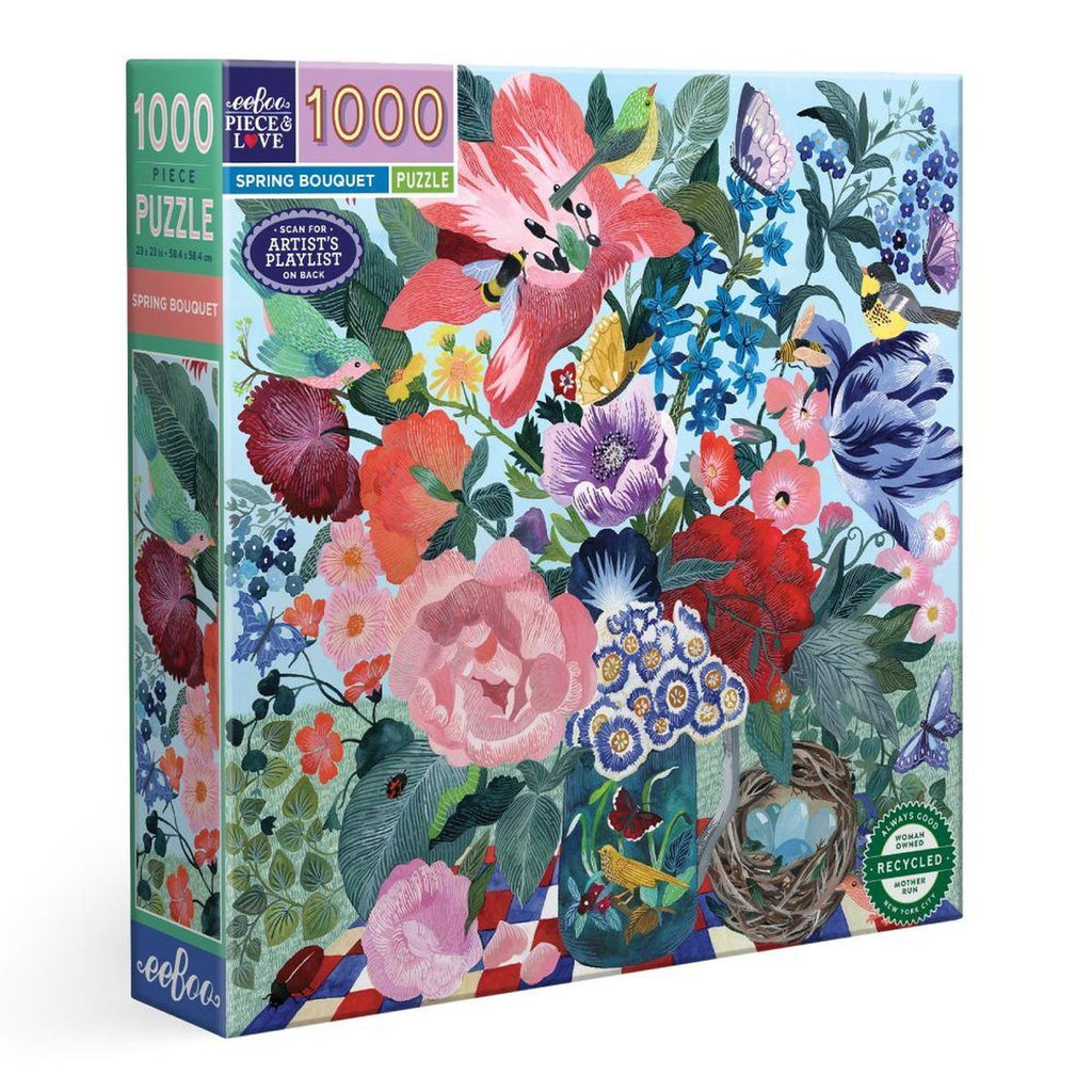 eeBoo Spring Bouquet Puzzle 1000 Piece | Minimax