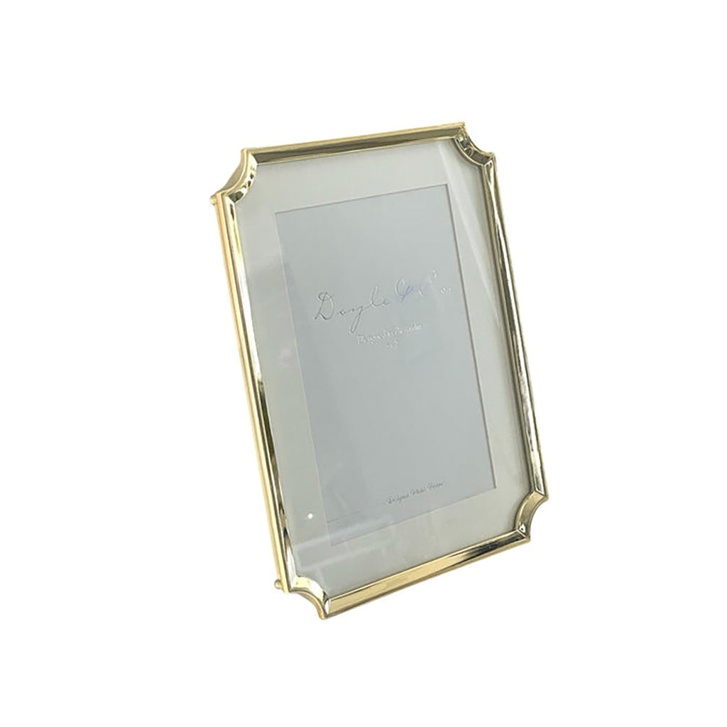 Hamptons Gold Clipped Corners Frame 5x7cm | Minimax