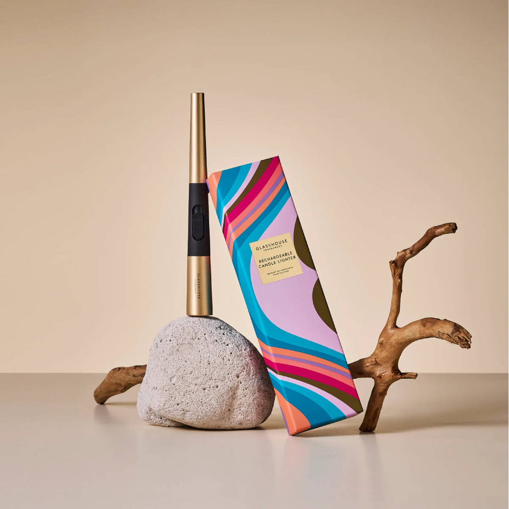 Glasshouse Fragrances Rechargeable Lighter Gold | Minimax