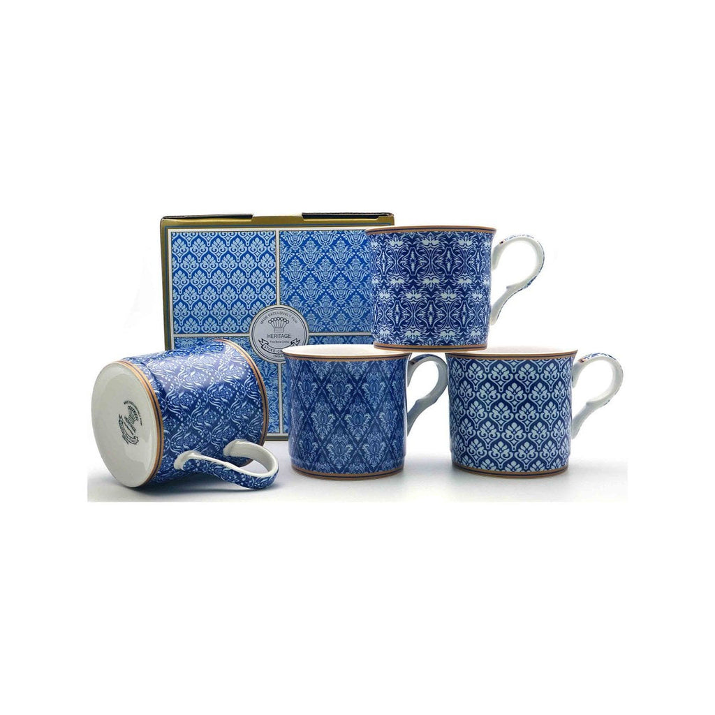 Heritage Moroccan Blue Mugs 300ml (Set of 4) | Minimax