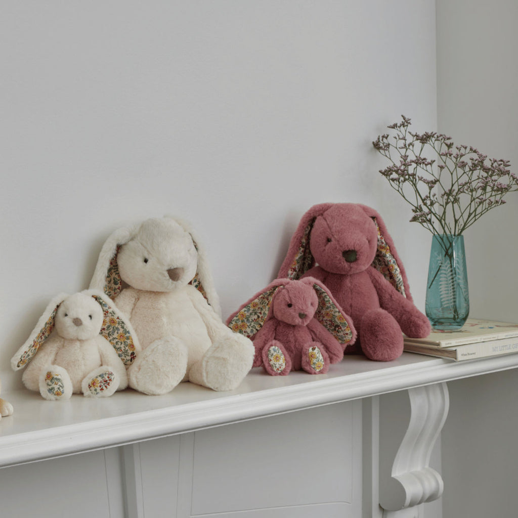 Jiggle & Giggle Floral Plush Rattle Bunny White Small | Minimax