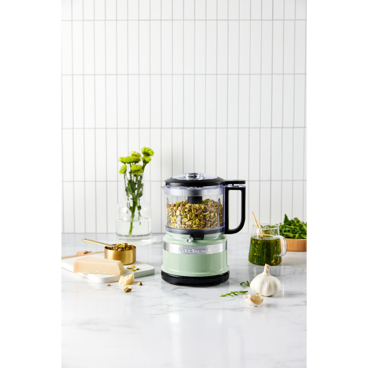KitchenAid KFC3516A Mini Food Chopper Pistachio 3.5 Cup | Minimax