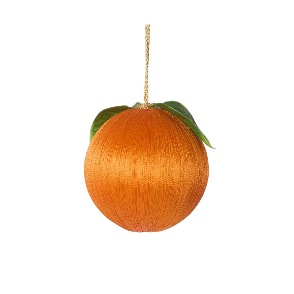 Vixen & Velvet La Dolce Vita Silk Fruit Bauble Orange 8cm | Minimax