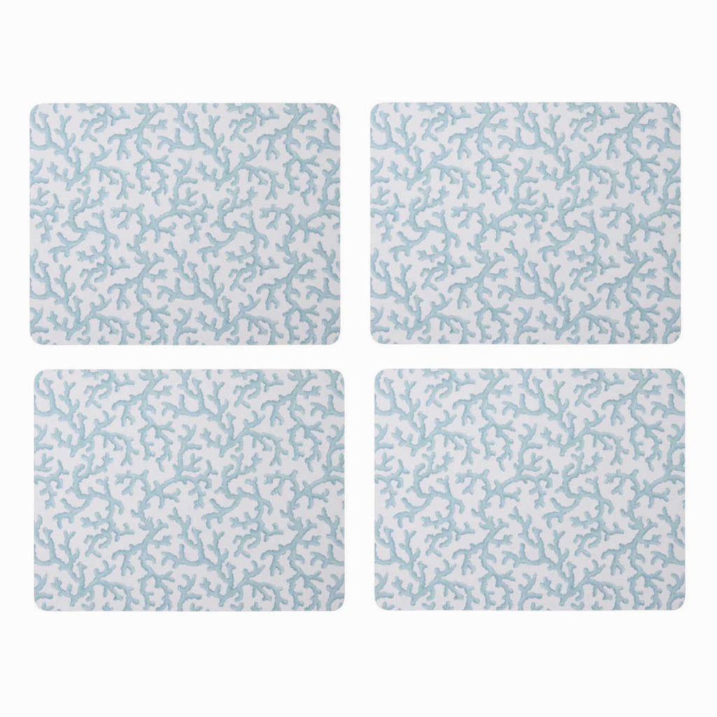Madras Link Hayman Rectangle Placemat Coral Set of 4 | Minimax