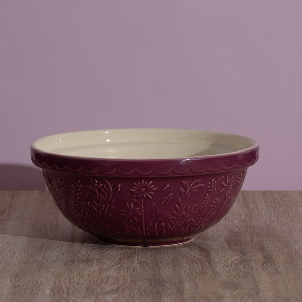 Mason Cash In the Meadow Daisy Mixing Bowl Purple 26cm | Minimax