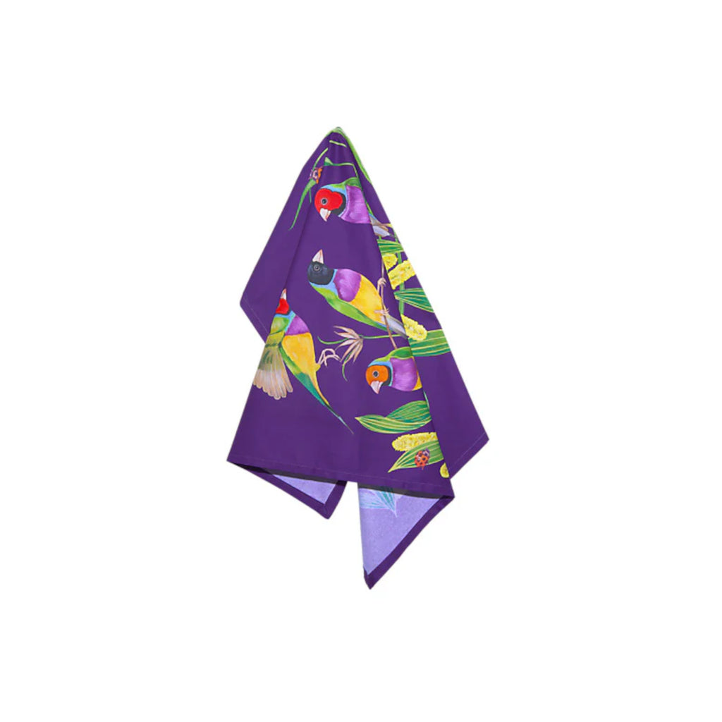 Maxwell & Williams Eloise Short Lyric Gouldian Finch Tea Towel | Minimax