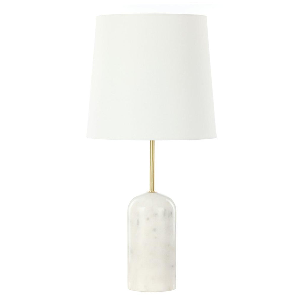 Amalfi Missouri Marble Table Lamp White & Gold 30x30x62cm | Minimax