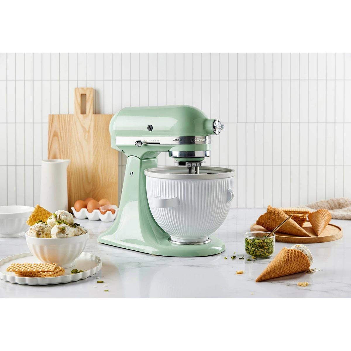 KitchenAid KSM195 Artisan Series Tilt-Head Stand Mixer with Premium ...