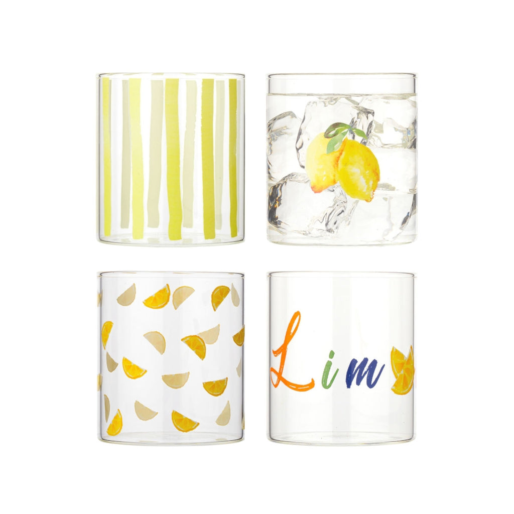 Porto Positano Limone Tumbler 320ml (Set of 4) | Minimax