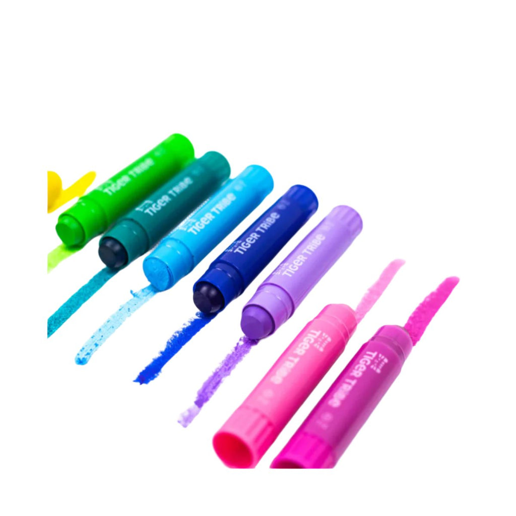 Tiger Tribe Mini Silk Crayons (Pack of 12) | Minimax