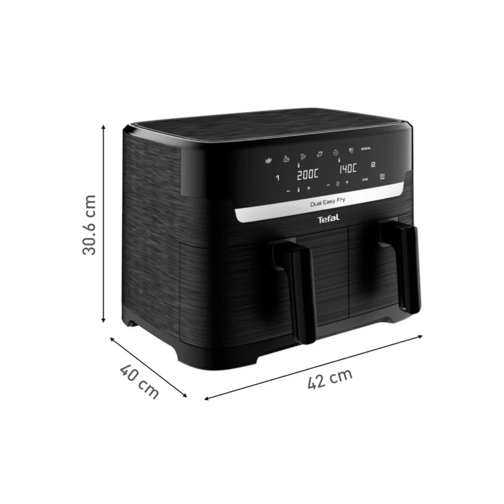 Tefal Dual Easy Fry Essential Drawer Air Fryer XXL Black | Minimax