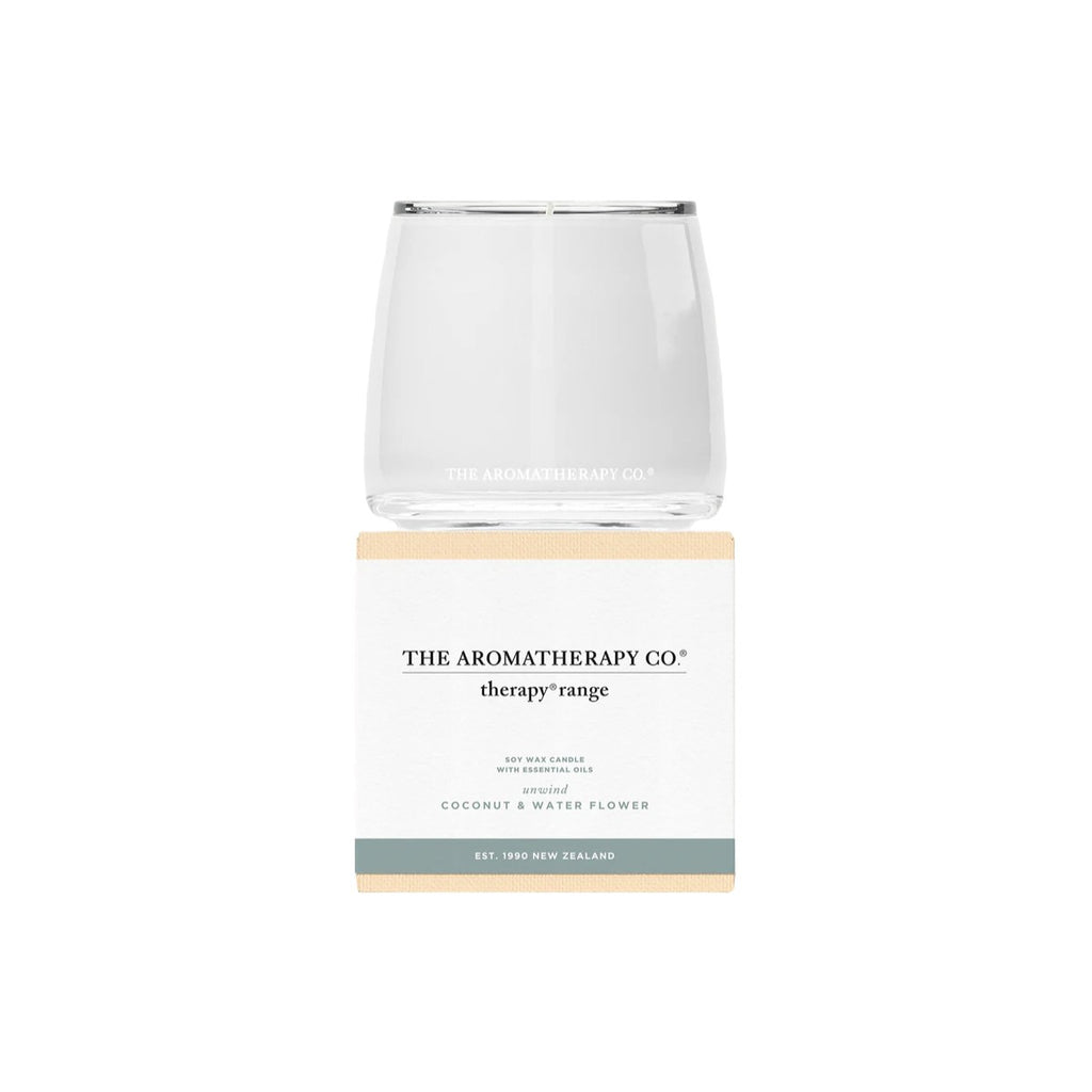 The Aromatherapy Co. Coconut & Water Flower Therapy Candle Unwind 260g ...