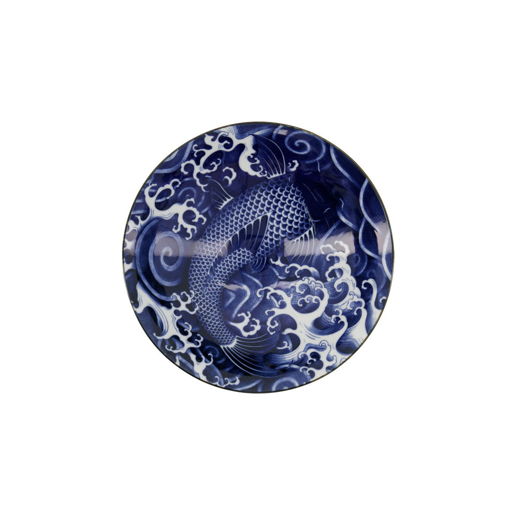Tokyo Design Japonism Menbachi Bowl Blue Carp 25cm | Minimax