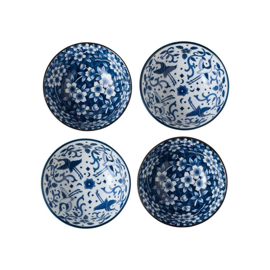 Tokyo Design Tokyo Blue Sakura Bowl Set Blue 15cm (4 Piece) | Minimax