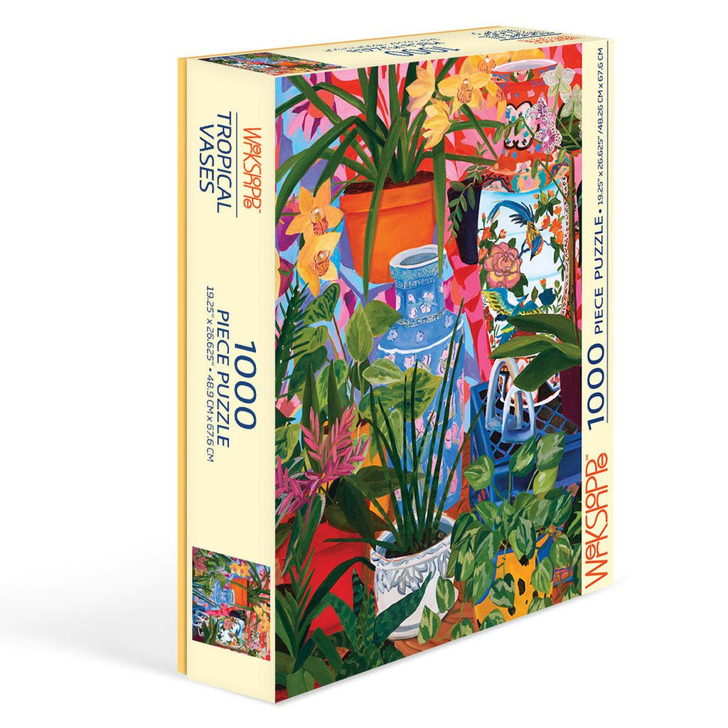 WerkShoppe Tropical Vases Puzzle 1000 Piece | Minimax