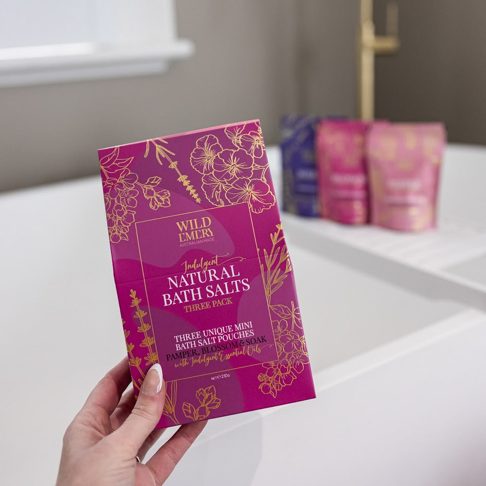 Wild Emery Indulgent Bath Salts Pack of 3 | Minimax