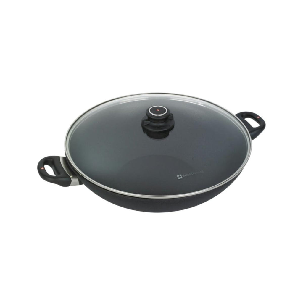 Swiss Diamond XD Non-stick Wok with Lid & Tempura Rack 6L | Minimax