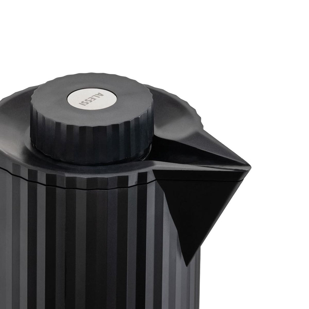 Alessi Plissé Electric Kettle Black 1.7L | Minimax