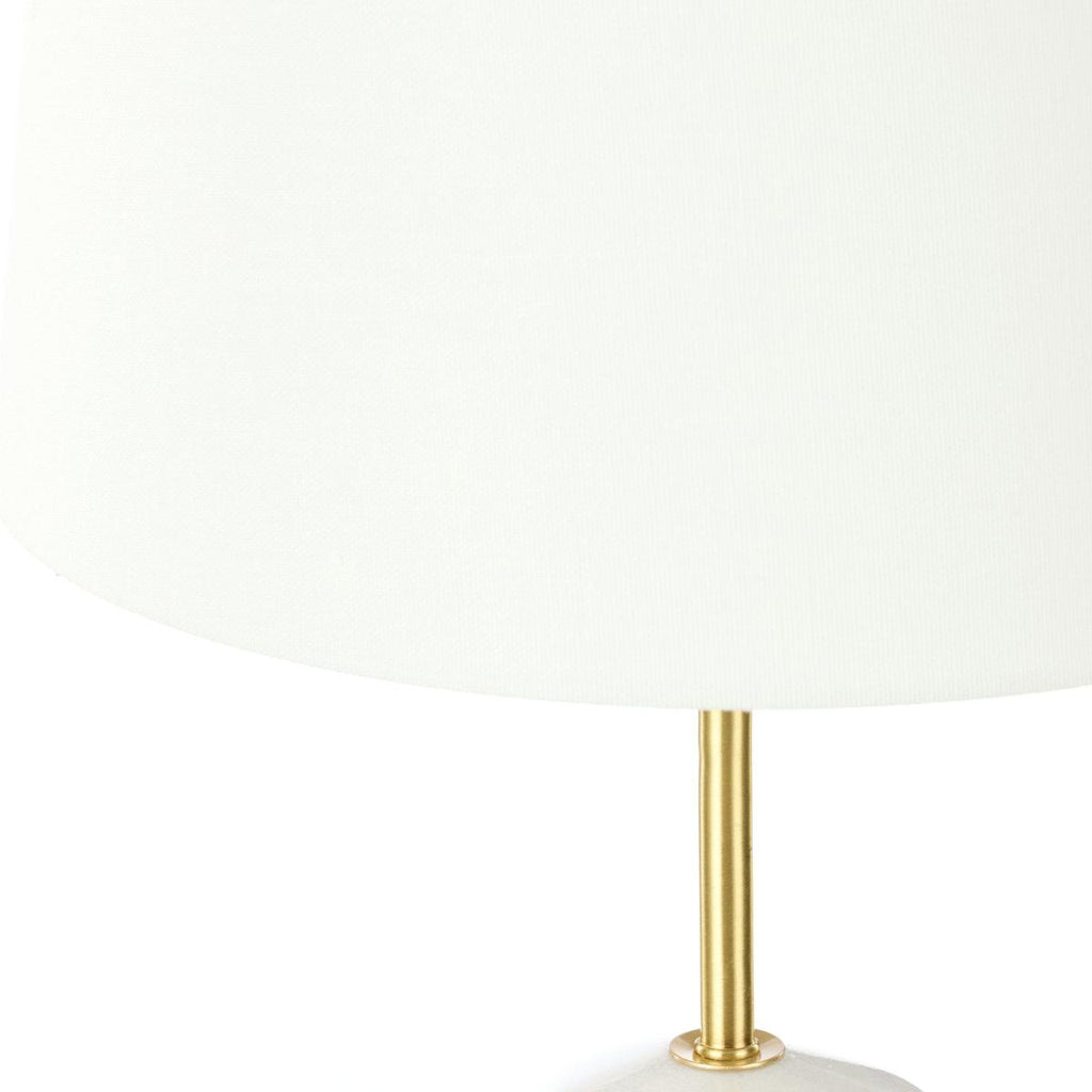 Amalfi Missouri Marble Table Lamp White & Gold 30x30x62cm | Minimax