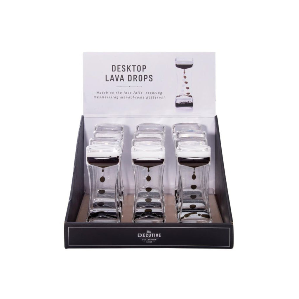 Executive Collection Desktop Lava Drops Black/White | Minimax