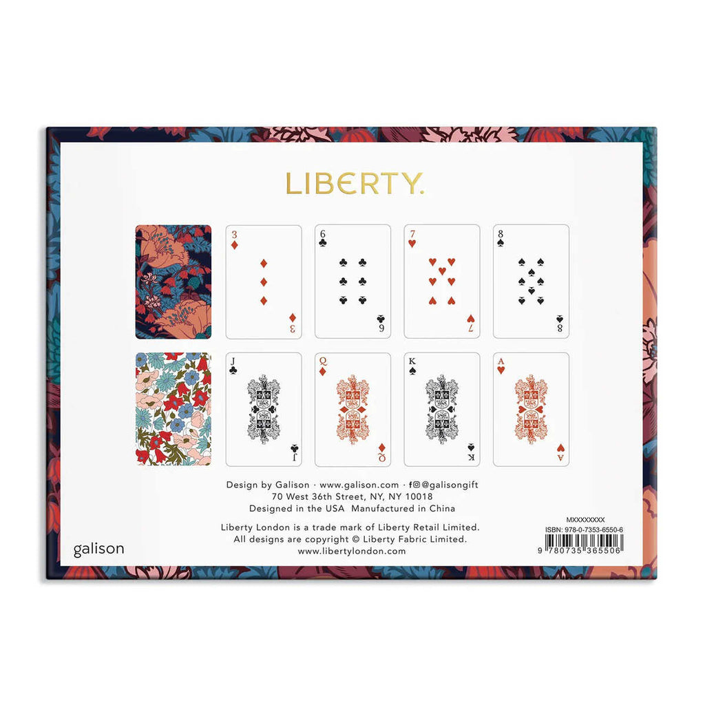 Galison Liberty Floral Playing Card Set | Minimax