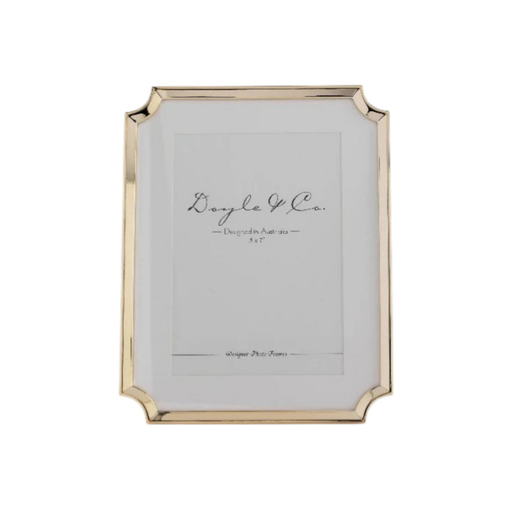 Hamptons Gold Clipped Corners Frame 10 × 15cm | Minimax