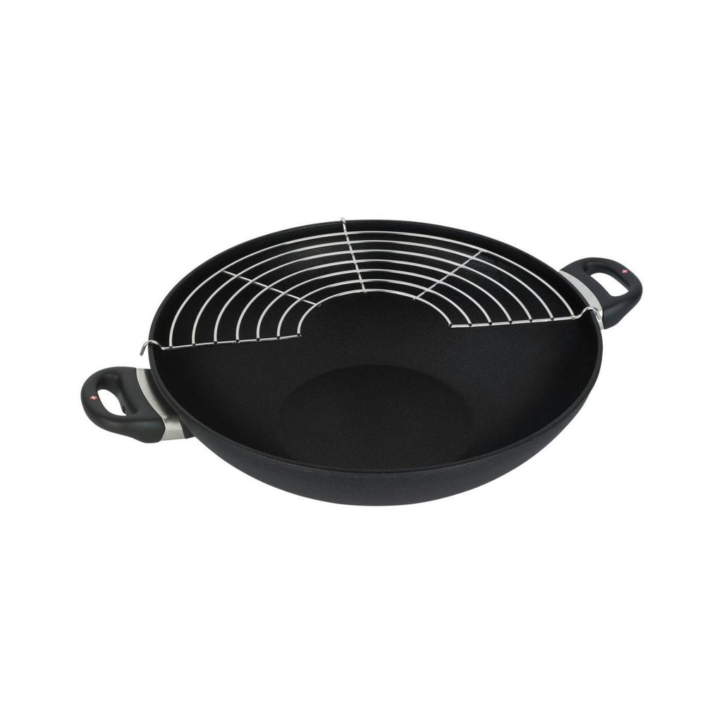 Swiss Diamond XD Non-stick Wok with Lid & Tempura Rack 6L | Minimax