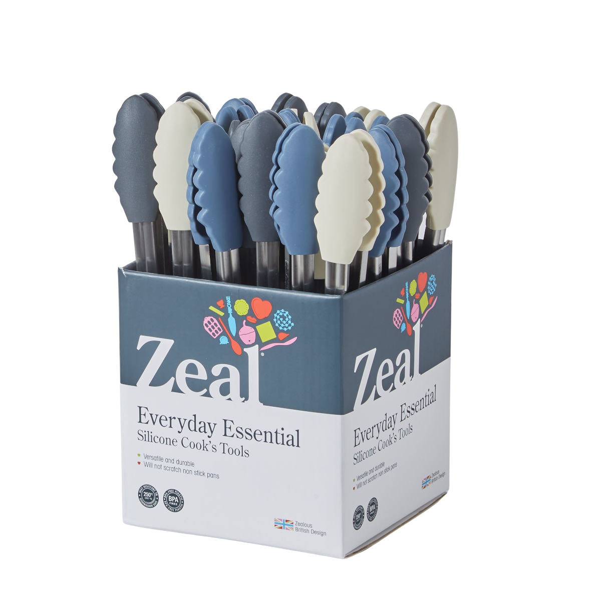 Zeal Cosy Mini Silicone Tongs Assorted | Minimax