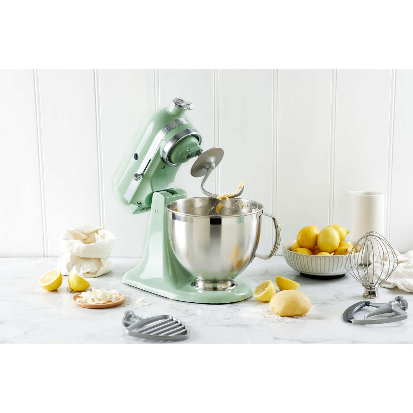 KitchenAid KSM195 Artisan Series Tilt-Head Stand Mixer with Premium ...