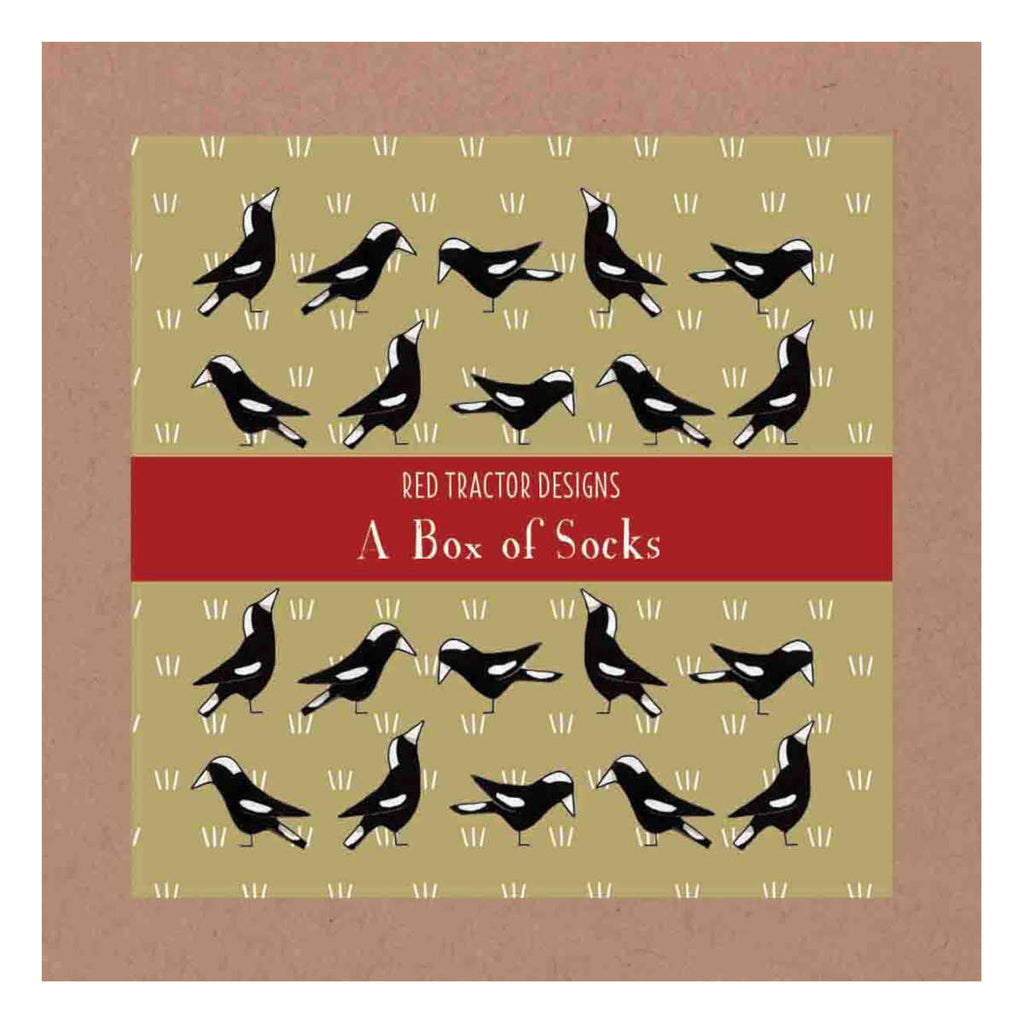 Red Tractor Designs Magpies Boxed Socks Medium | Minimax