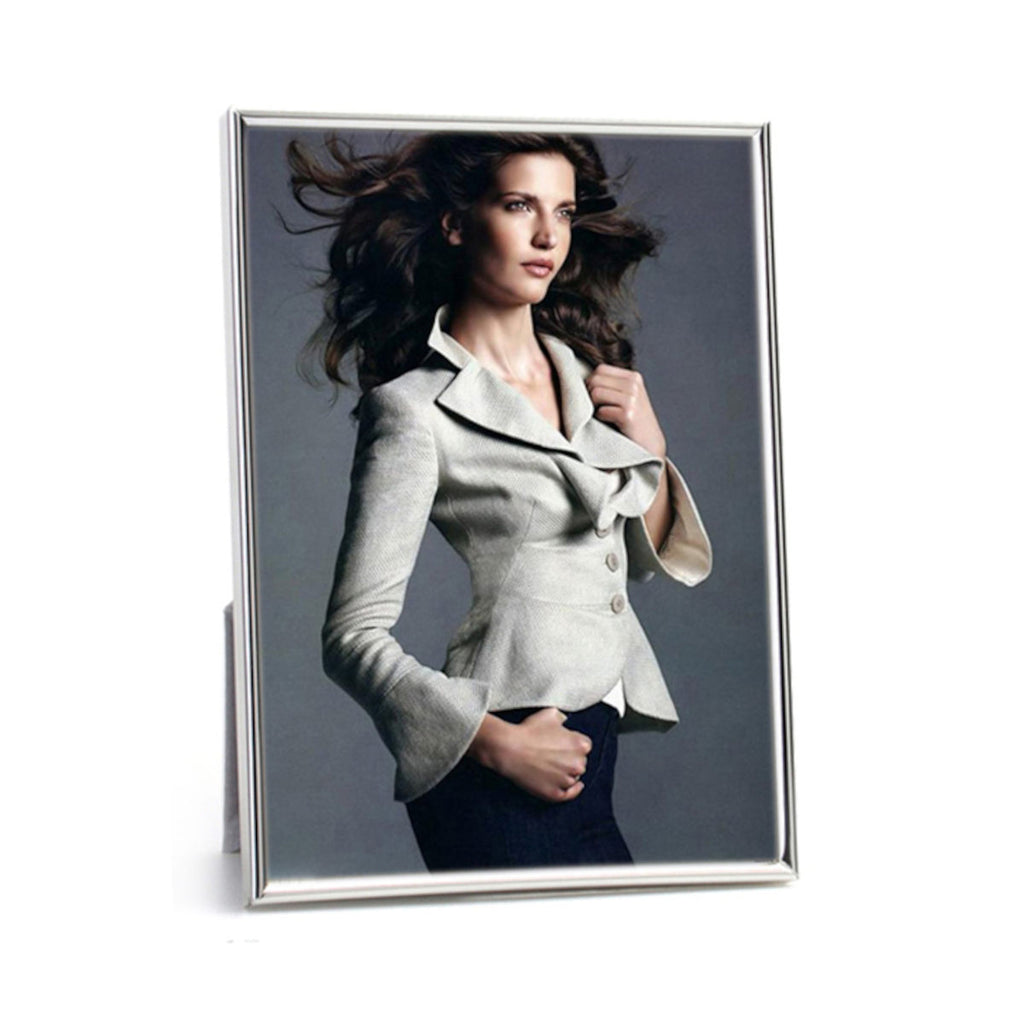 Whitehill Philip Slim Plate Frame Silver 10cm x 15cm | Minimax