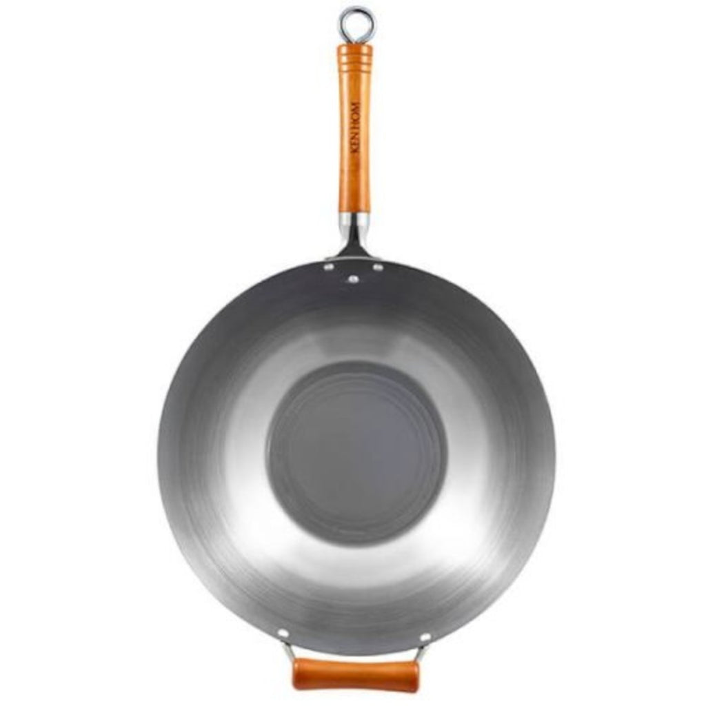 Ken Hom Carbon Steel Wok 36cm | Minimax