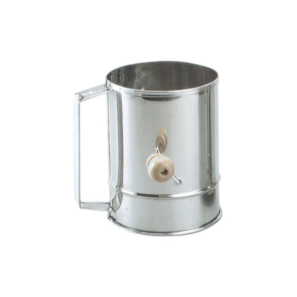 Chef Inox Crank Flour Sifter Stainless Steel 5 Cup | Minimax