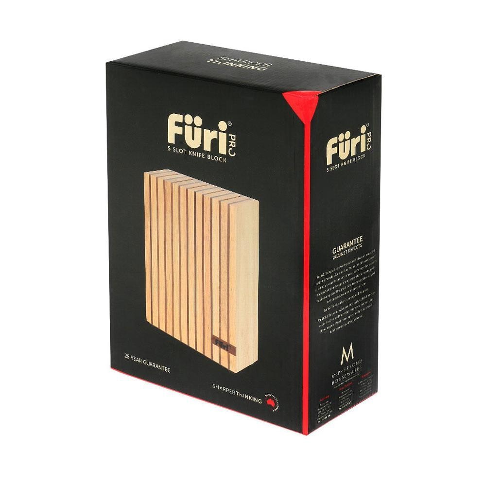 Furi Pro 5 Slot Wood Knife Block – Minimax