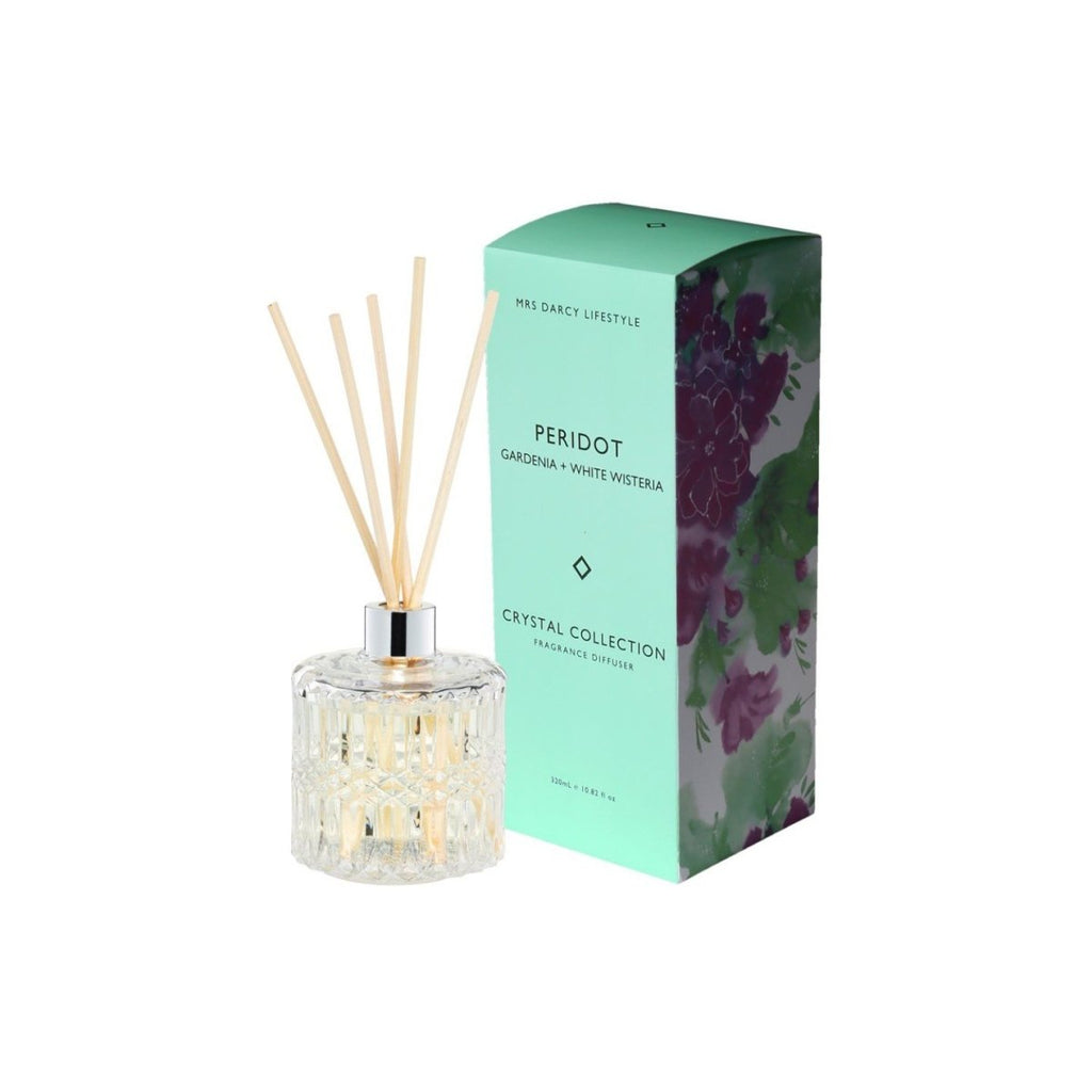 Mrs Darcy Peridot Gardenia + White Wisteria Diffuser 320ml | Minimax