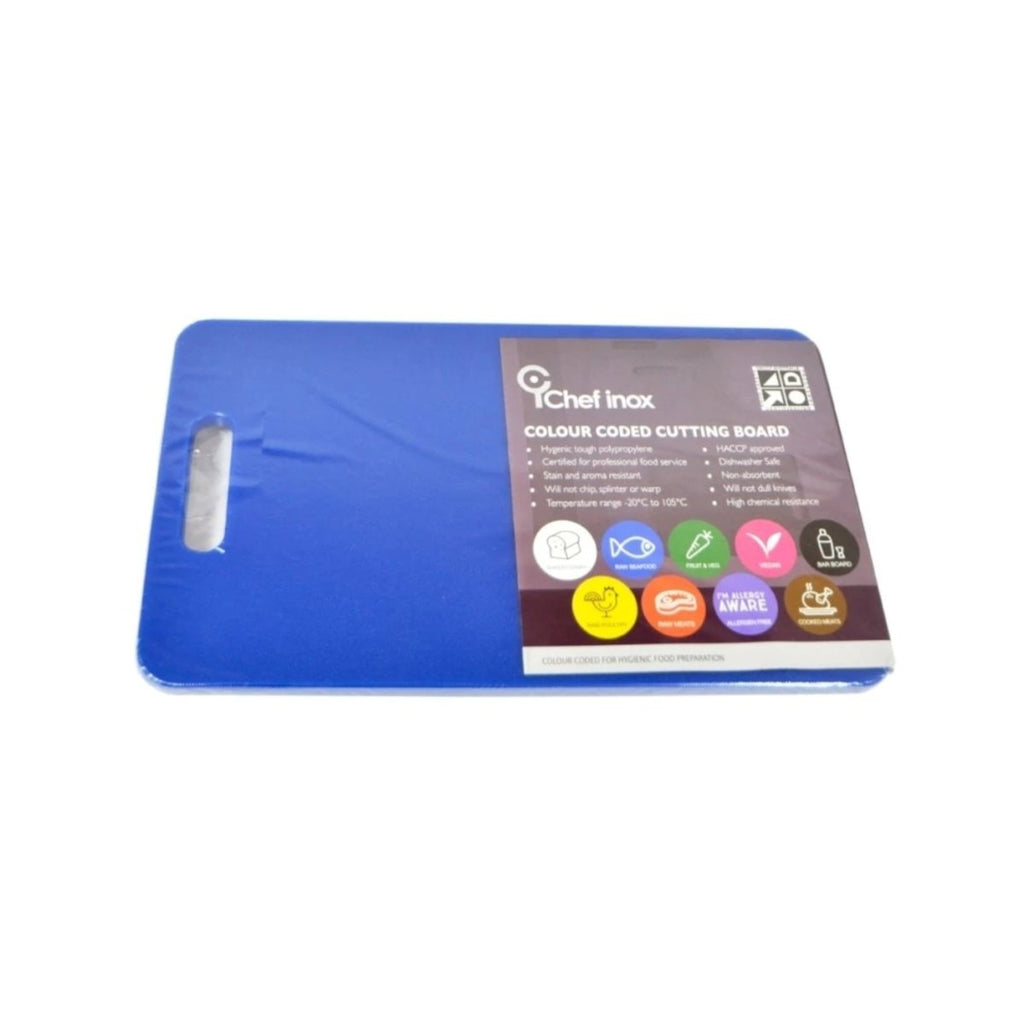 Chef Inox Plastic Chopping Board Blue 23 x 38cm | Minimax