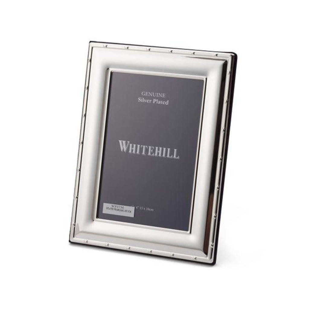 Whitehill Reed Ribbon Plate Frame Silver 15cm x 10cm | Minimax