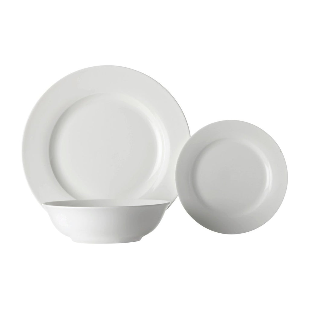Maxwell & Williams White Basics Euro Rim Dinner Set 12 Piece | Minimax